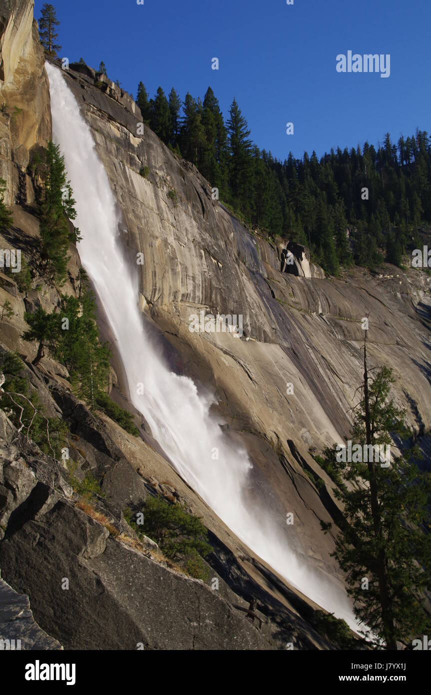 usa waterfall rise climb climbing ascend uphill tread clamber assisted ...