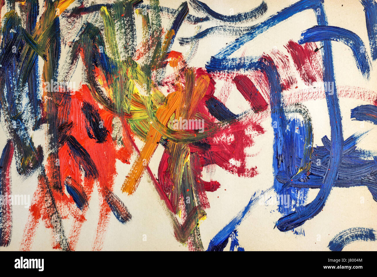 Abstraction of oil paints on canvas. Avant-garde art. Modern Art Stock ...