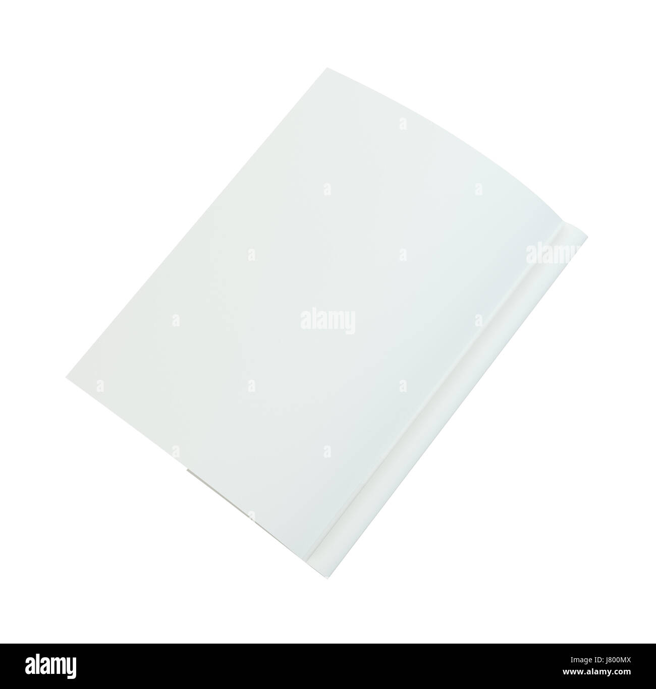 close up of a crumpled unfolded paper on white background. 3d rendering ...