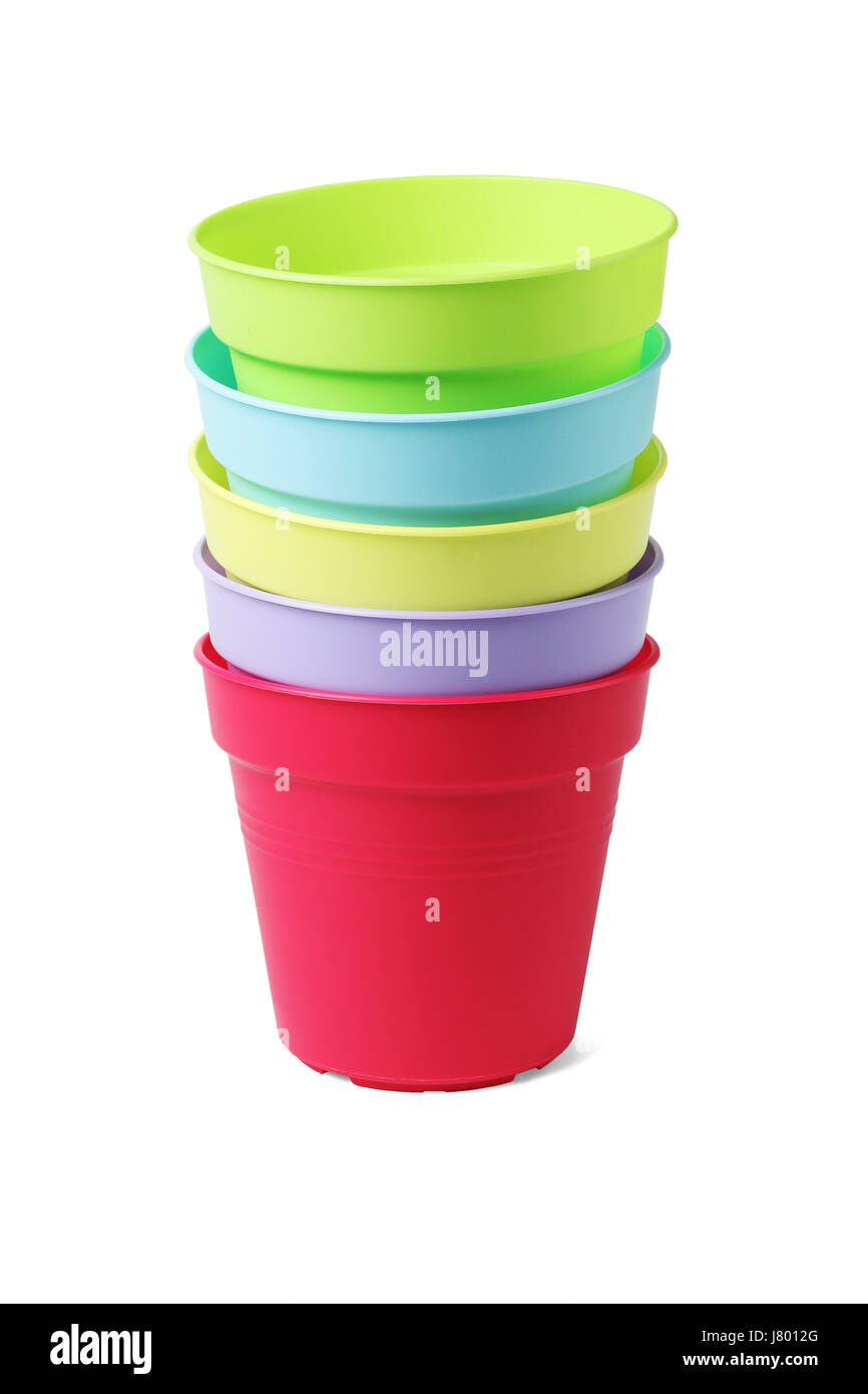 Plastic pot stack hi-res stock photography and images - Alamy