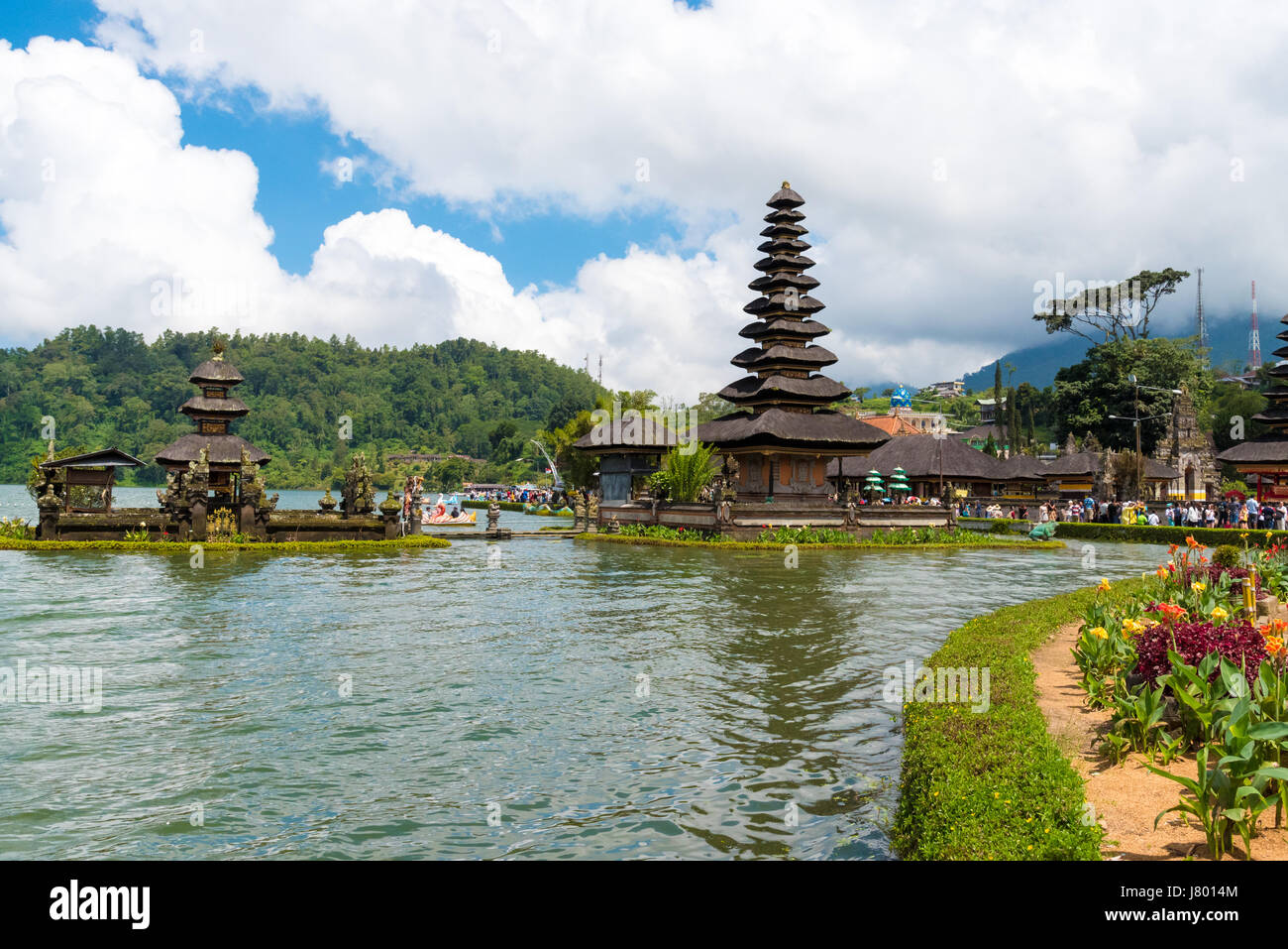 Bali, Indonesia - April 30, 2017 : Pura Ulun Danu Bratan is a complex ...
