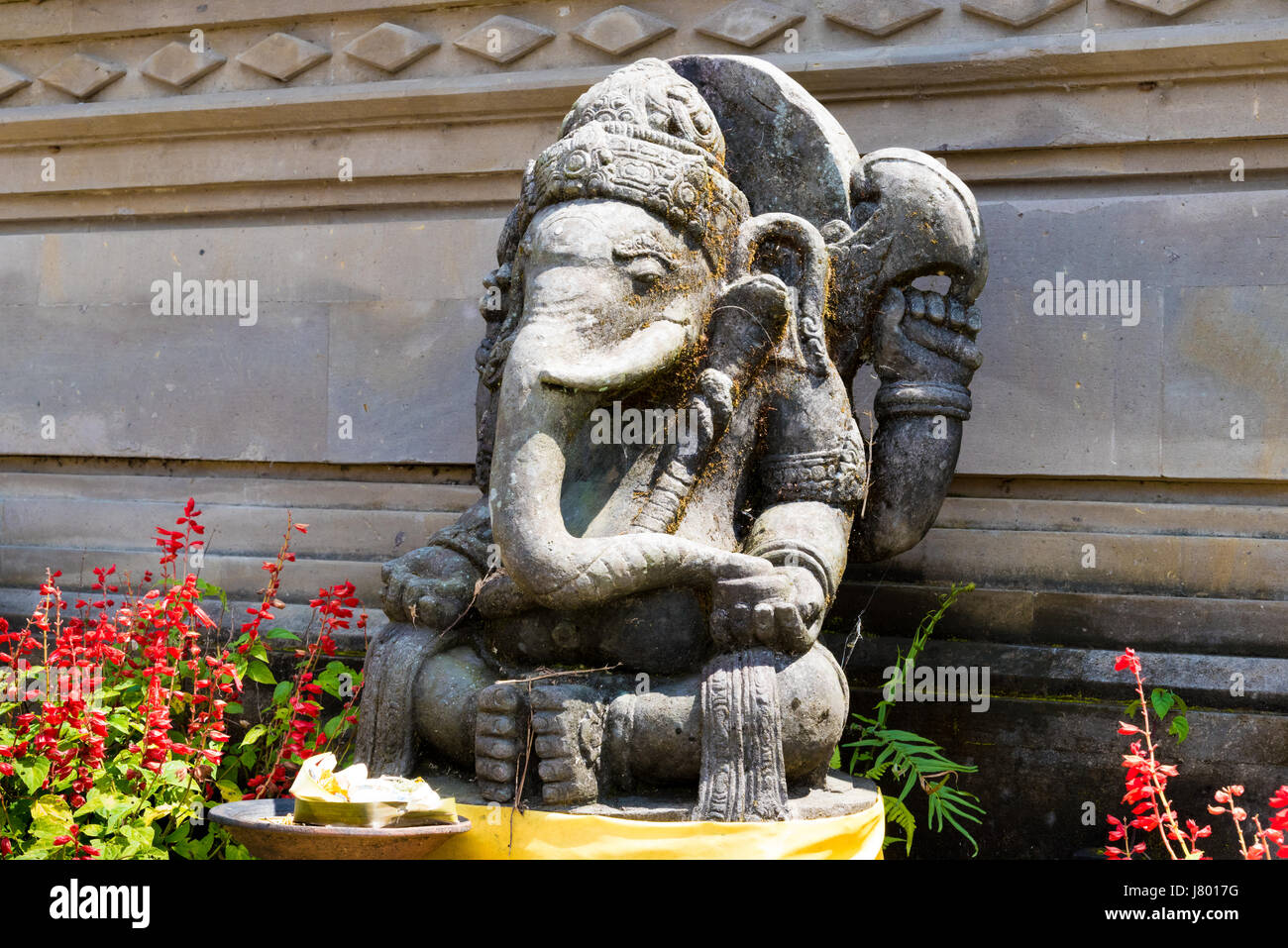 Bali, Indonesia - April 30, 2017 : Ancient statue of Lord Ganesha at ...