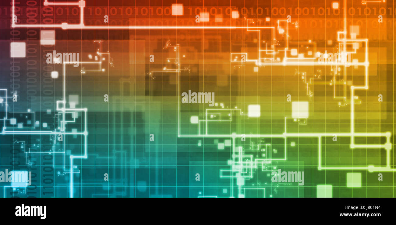 Computer Network and Internet Communication As a Concept Stock Photo ...