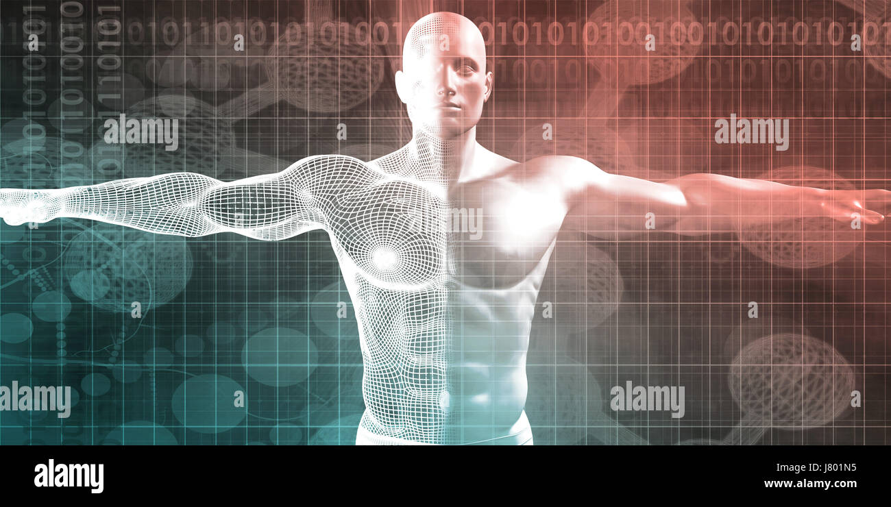 Human Body Presentation Background for Medical Anatomy Art Stock Photo ...