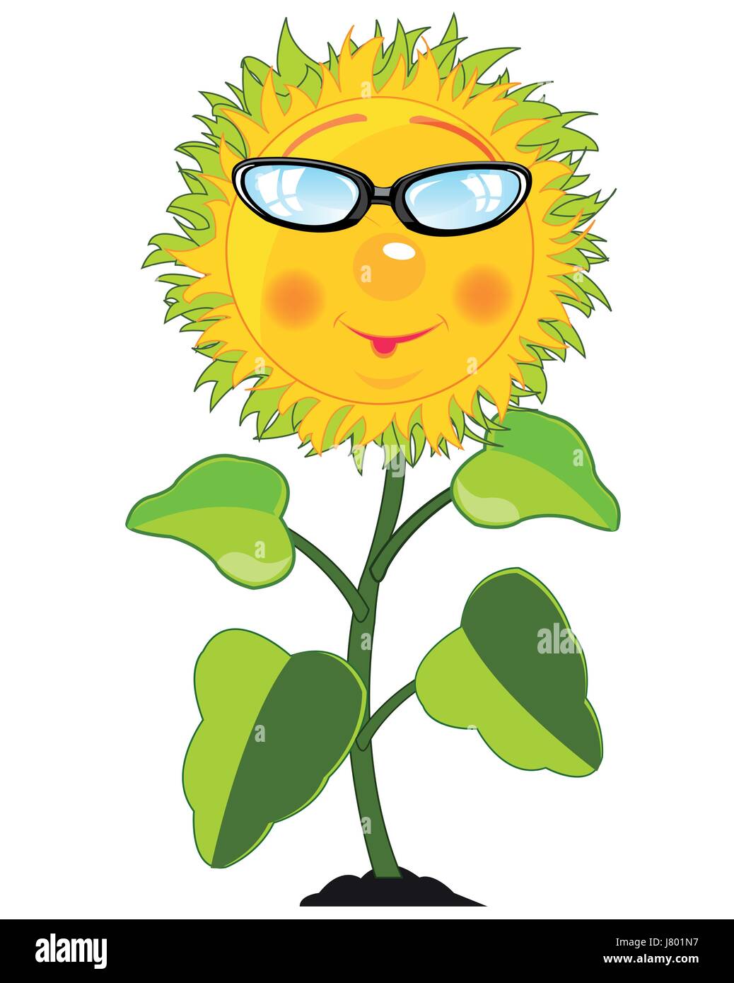 Cartoon sunflower hi-res stock photography and images - Alamy