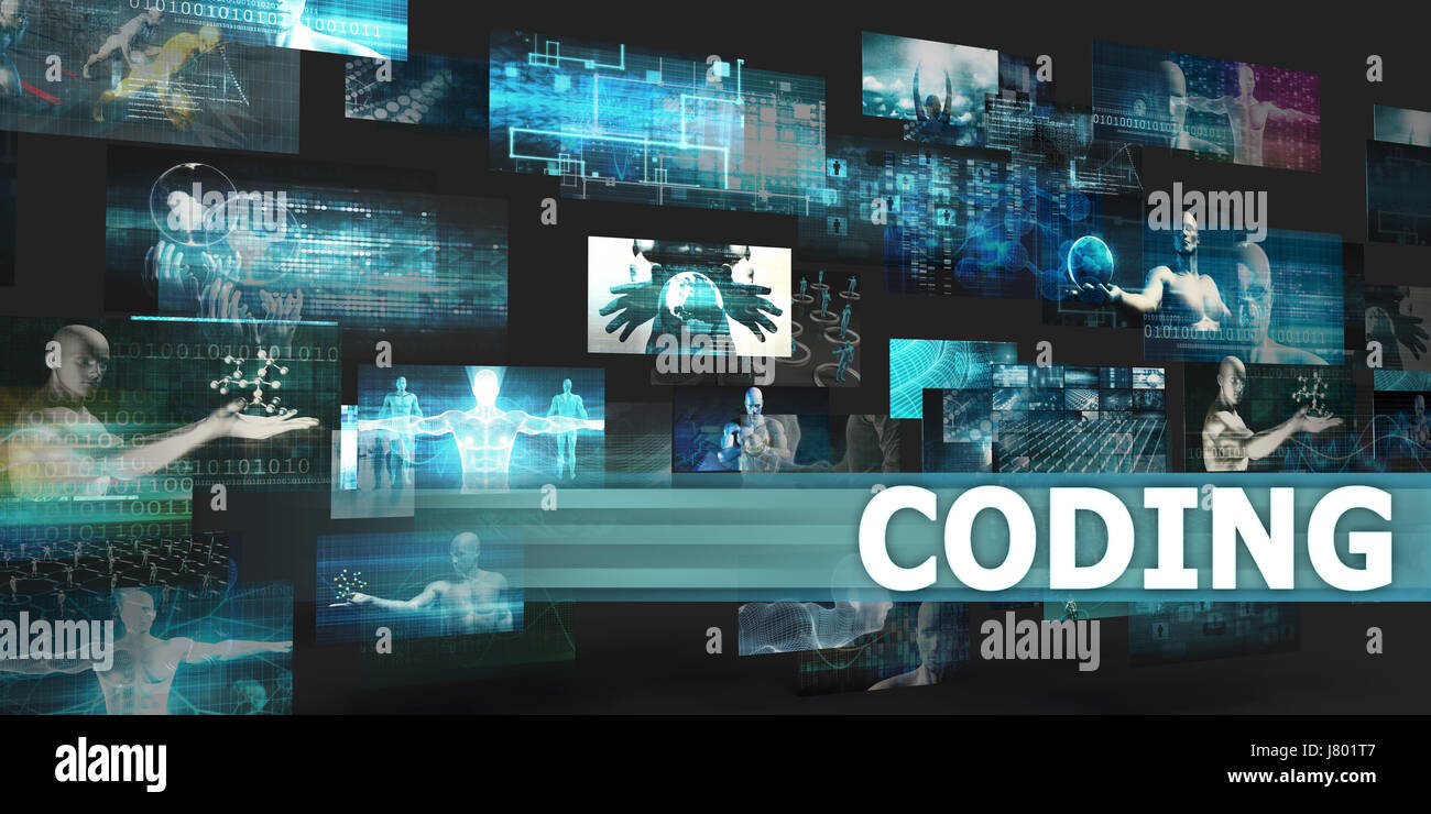 Coding Presentation Background with Technology Abstract Art Stock Photo ...