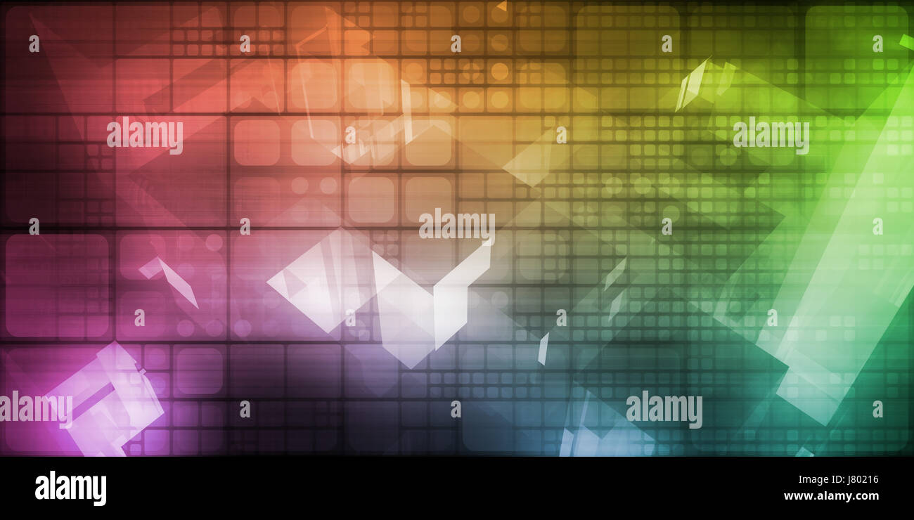 Virtual Background with Futuristic Abstract Concept Art Stock Photo - Alamy