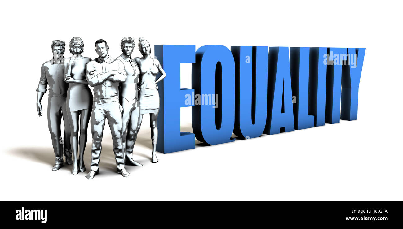 Equality Business Concept as a Presentation Background Stock Photo - Alamy