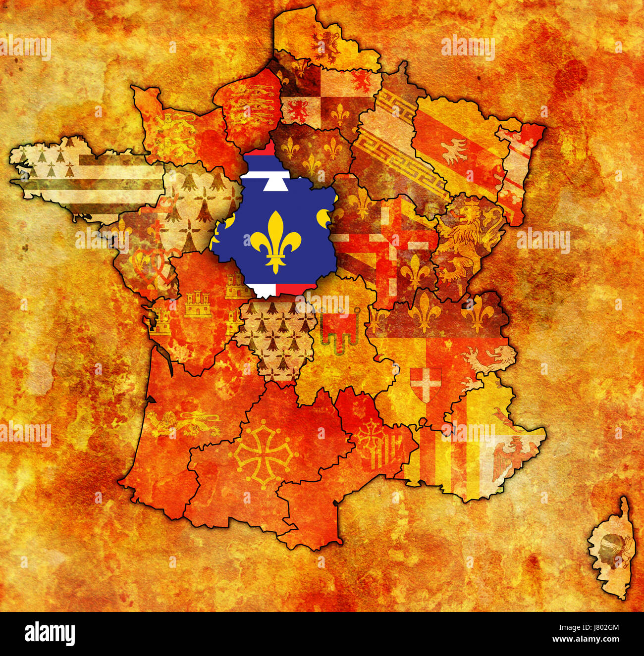 france flag region geography department map atlas map of the world ...