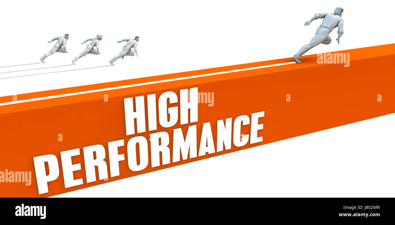 High Performance Express Lane with Business People Running Stock Photo ...