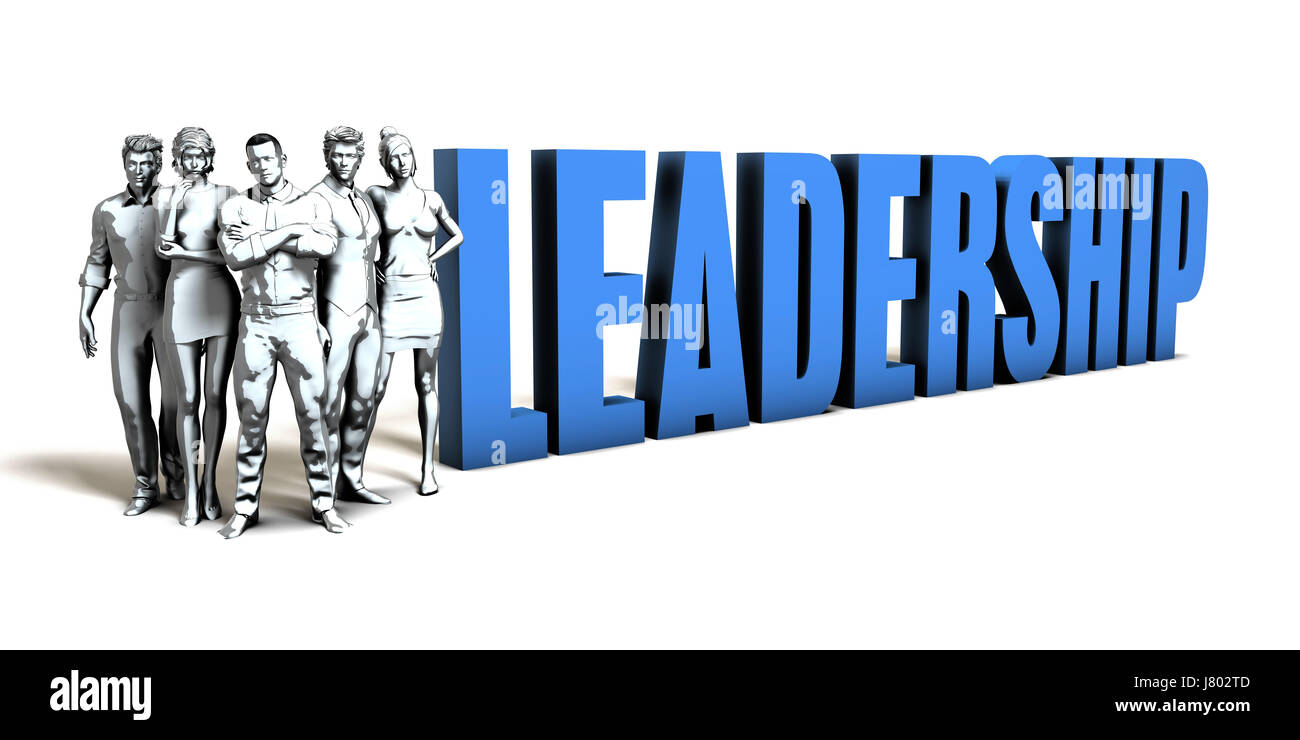 Leadership Business Concept as a Presentation Background Stock Photo ...
