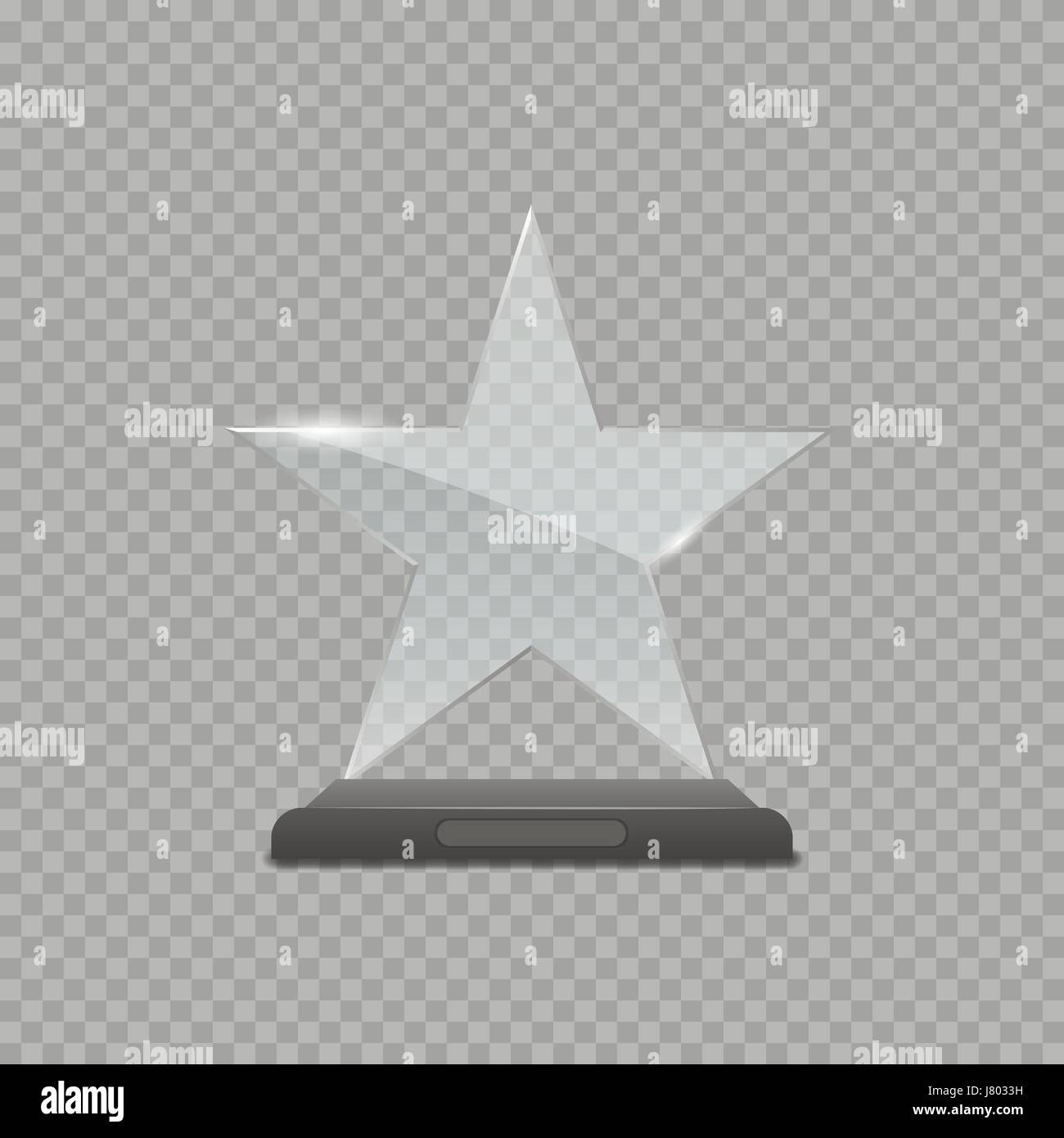 Glass Star Award Stock Vector Image And Art Alamy
