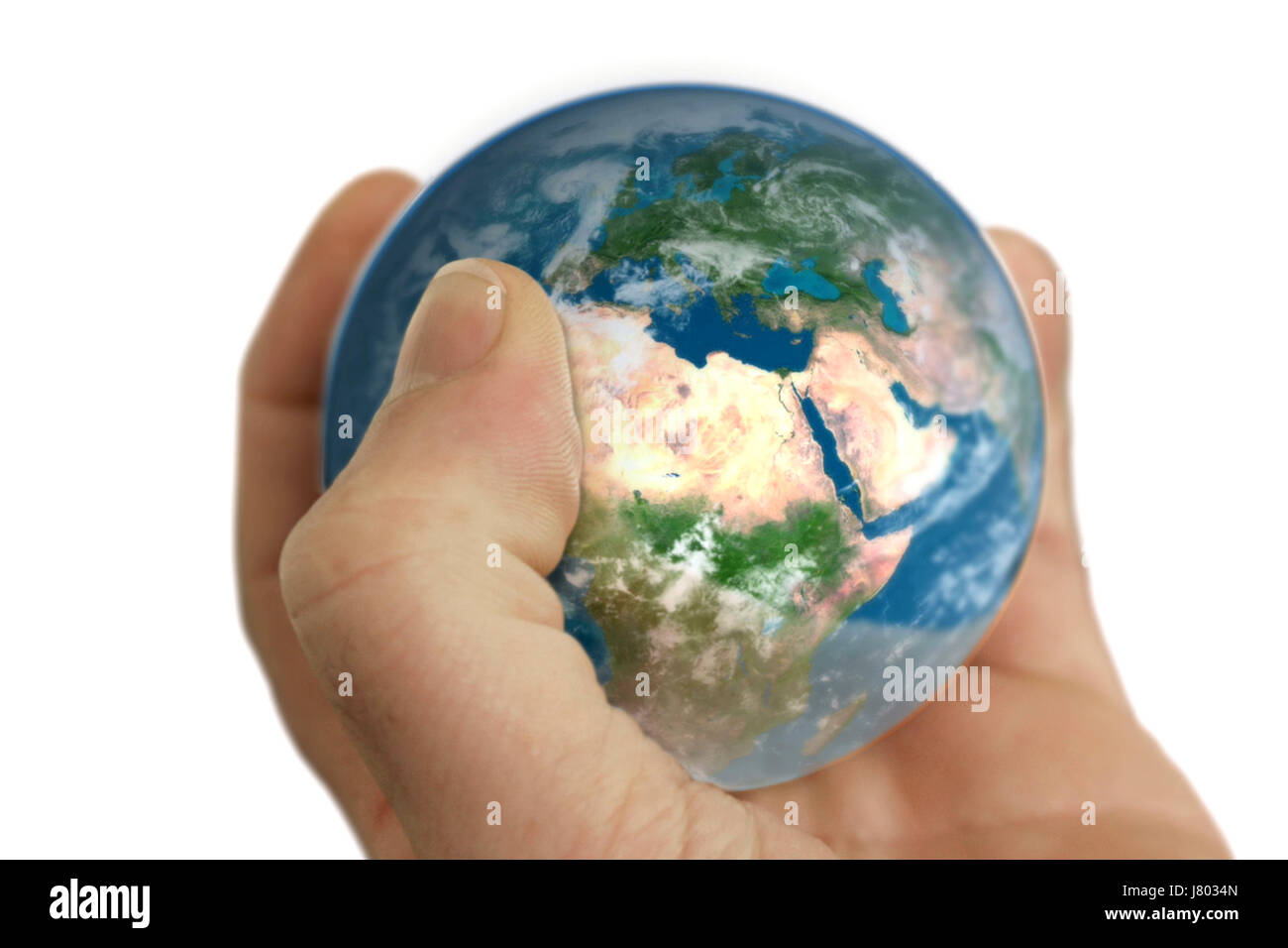 hand certain globe planet earth world salvaged safe certainty assurance ...