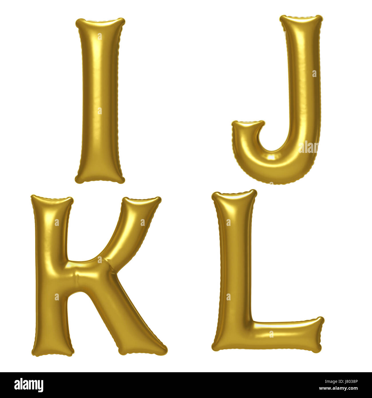 Gold alphabet foil balloon set with clipping path Stock Photo - Alamy