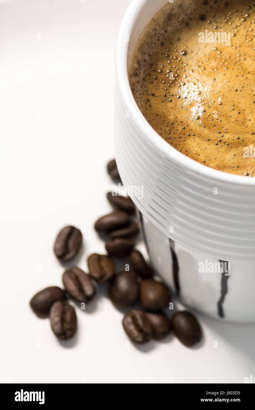 Fresh cup of coffee Stock Photo - Alamy