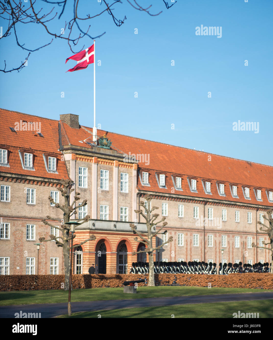 Royal Life Guard Barracks, Copenhagen, Denmark Stock Photo - Alamy
