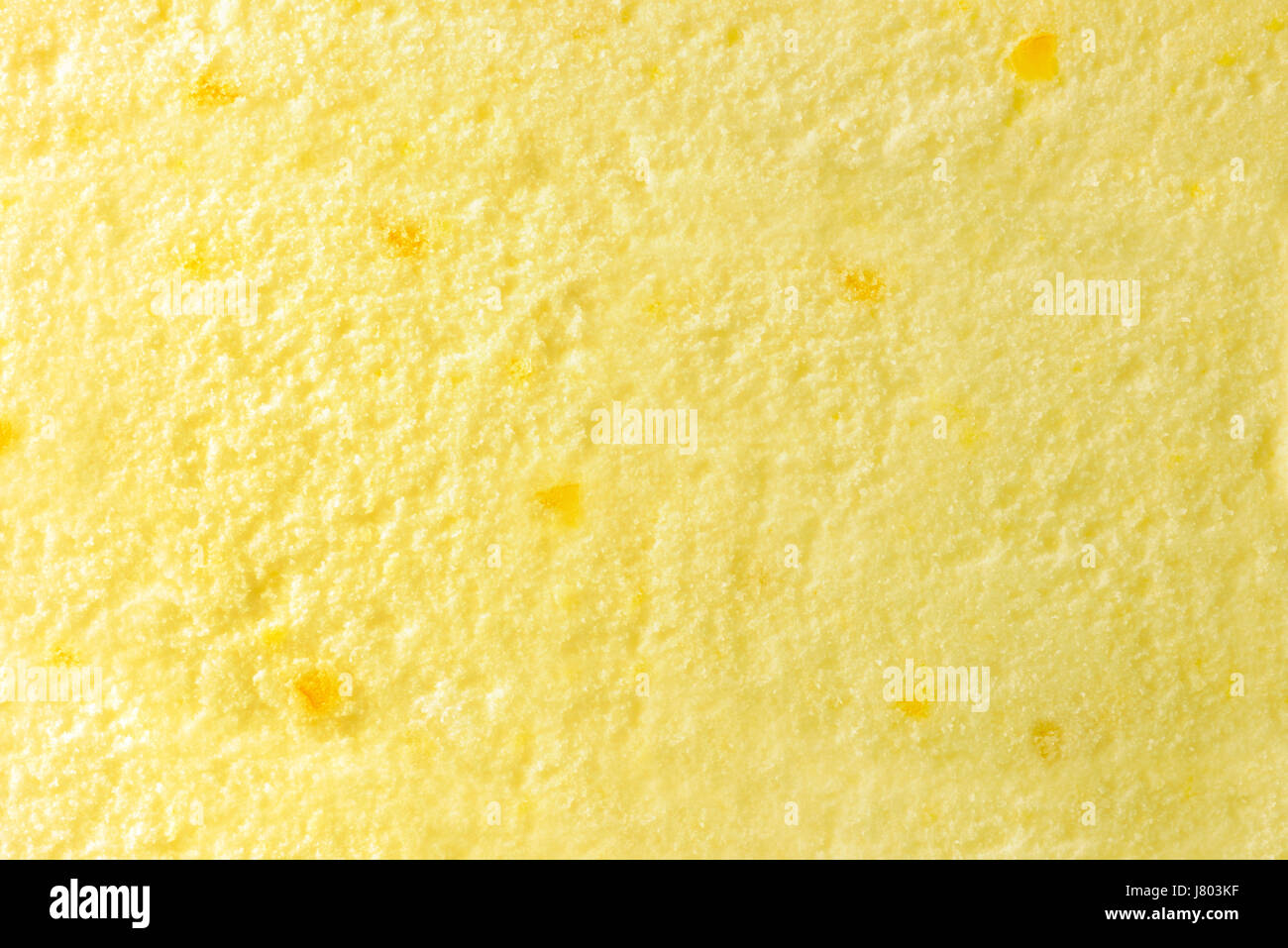 Texture of ice cream lemon close up. Top view. Horizontal composition ...