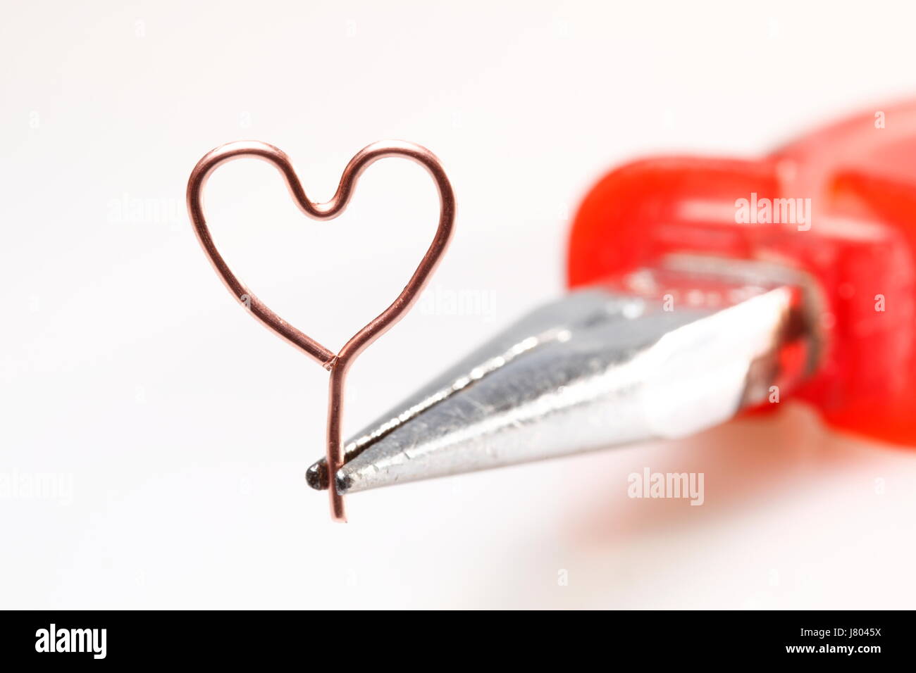 tool shape wire love in love fell in love heart pictogram symbol ...