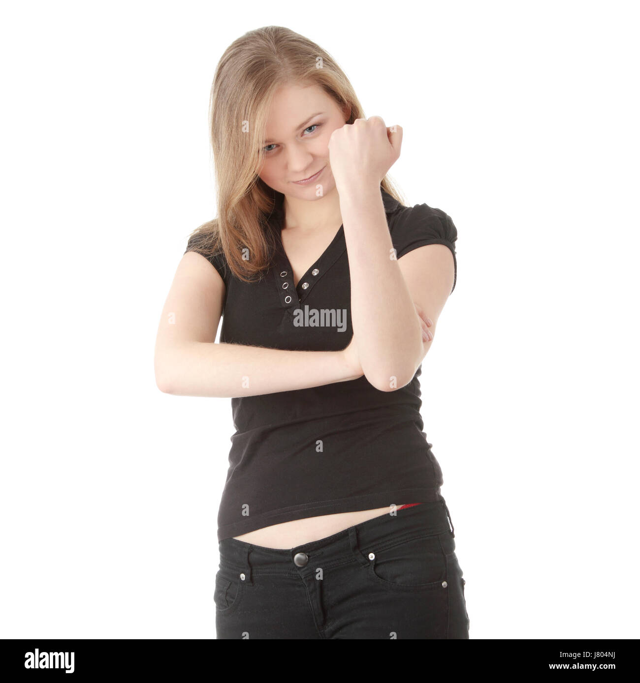 woman sign signal gesture women indicate show hand hands beautiful ...