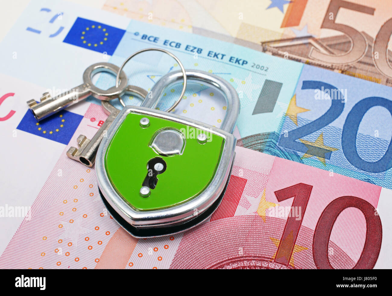 money castle bank - money lock bank Stock Photo - Alamy