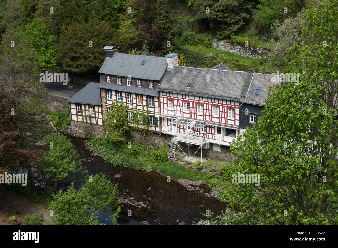 Village Monschau of the Eifel region in Germany, Europe Stock Photo - Alamy