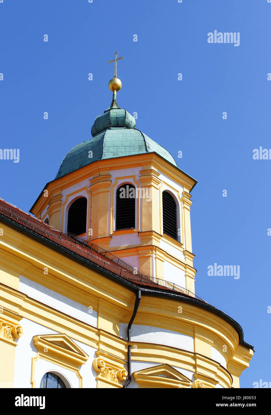 church with blue sky - church blue sky Stock Photo - Alamy