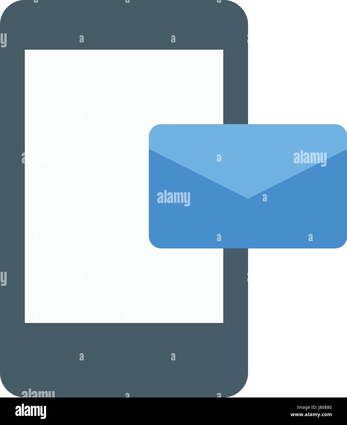 Unread email notification smartphone Stock Vector Images - Alamy