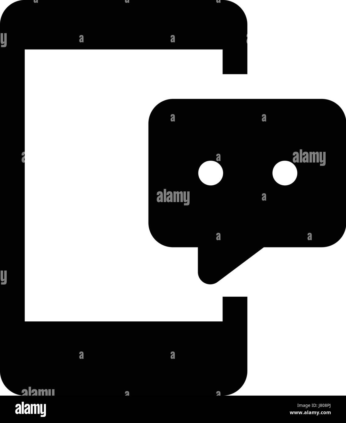 Instant messaging phone Black and White Stock Photos & Images - Alamy