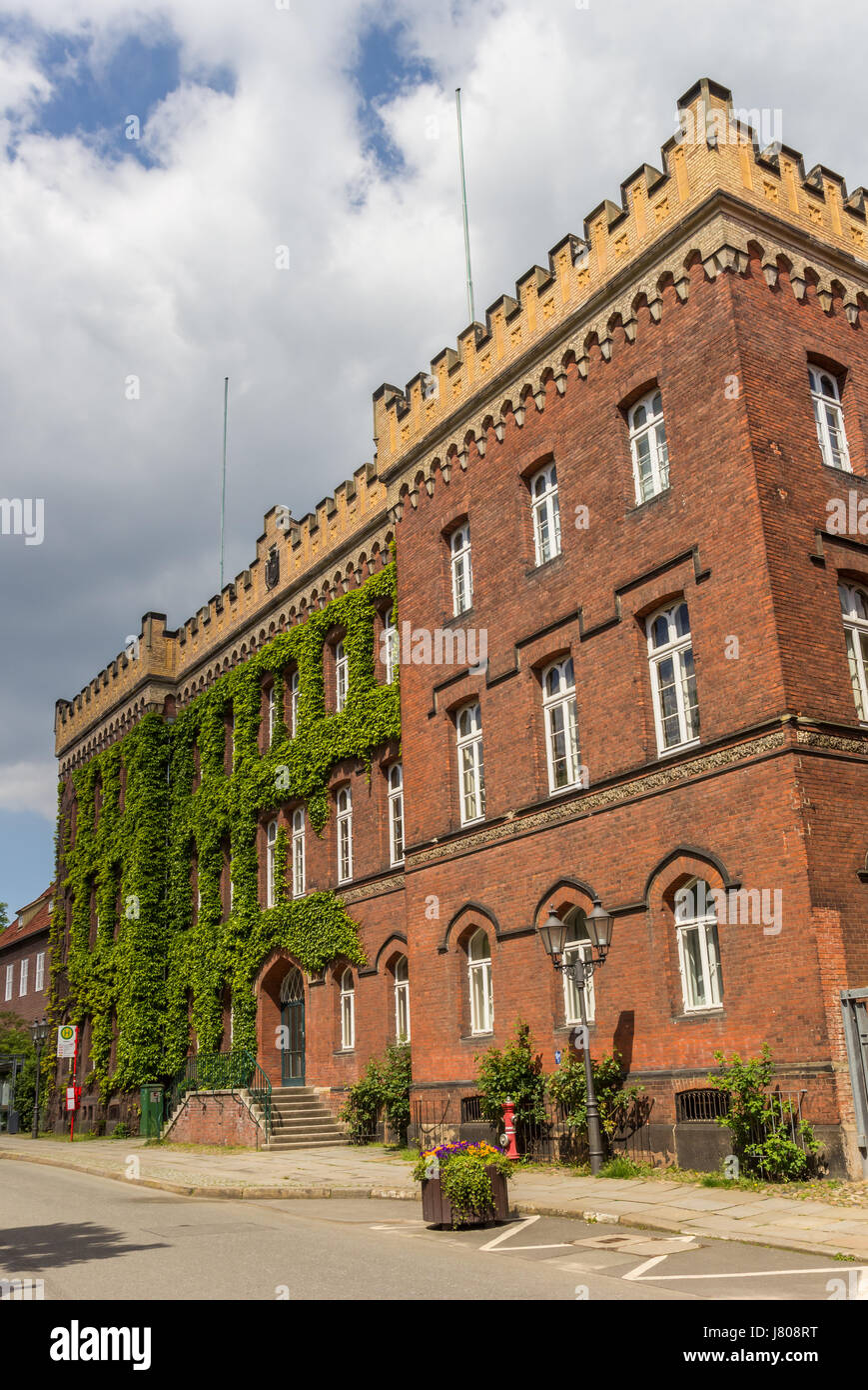 Historical government building Amtsgericht in Luneburg, Germany Stock ...