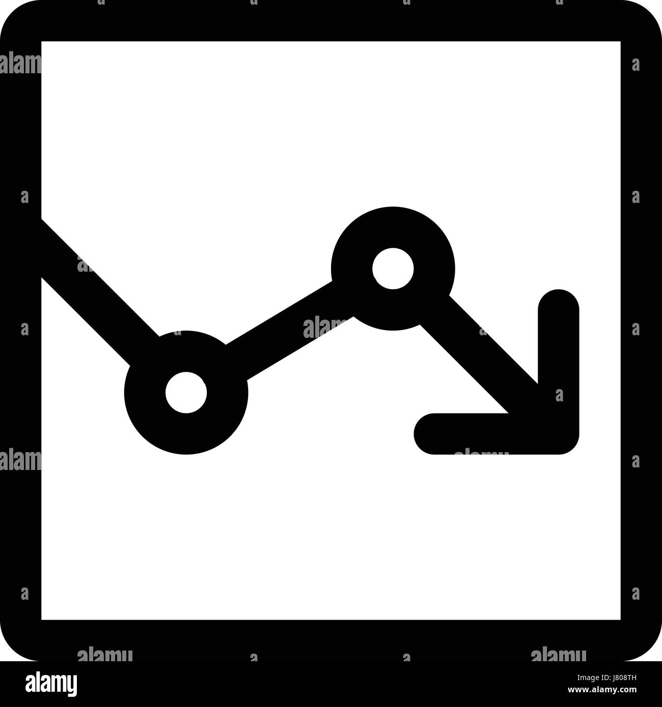 downtrend line chart Stock Vector Image & Art - Alamy