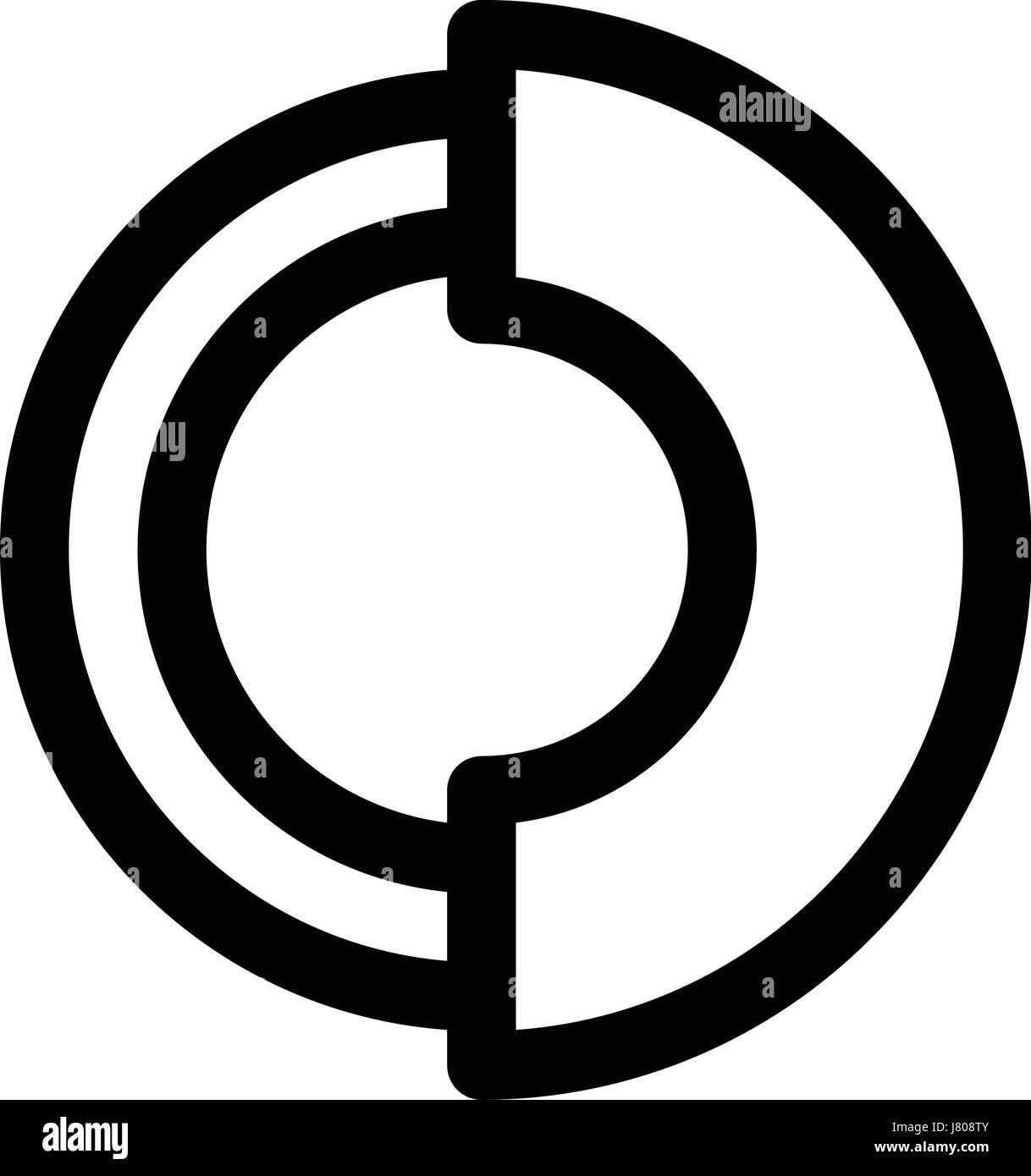 half doughnut chart Stock Vector Image & Art - Alamy