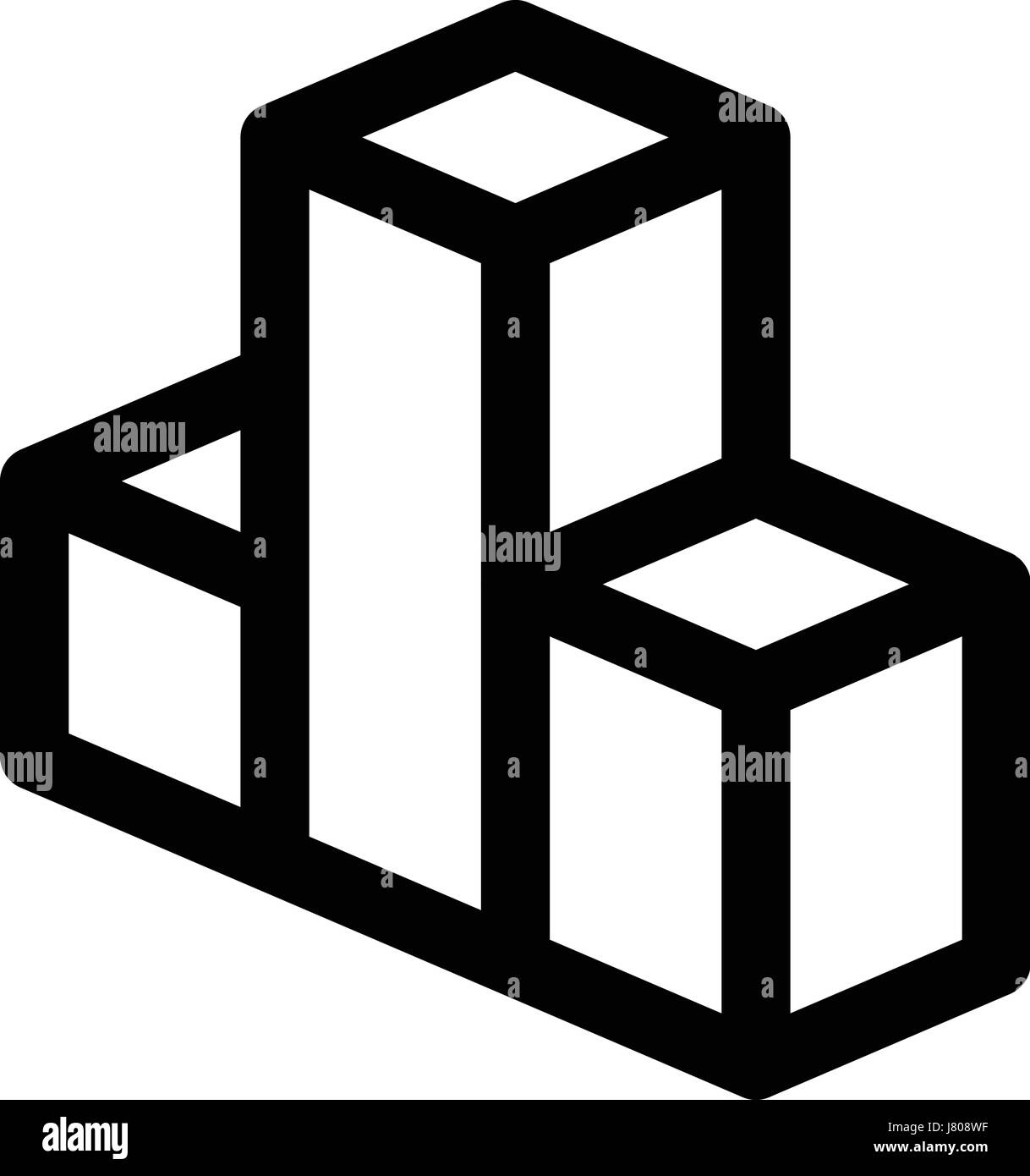 isometric box chart Stock Vector Image & Art - Alamy