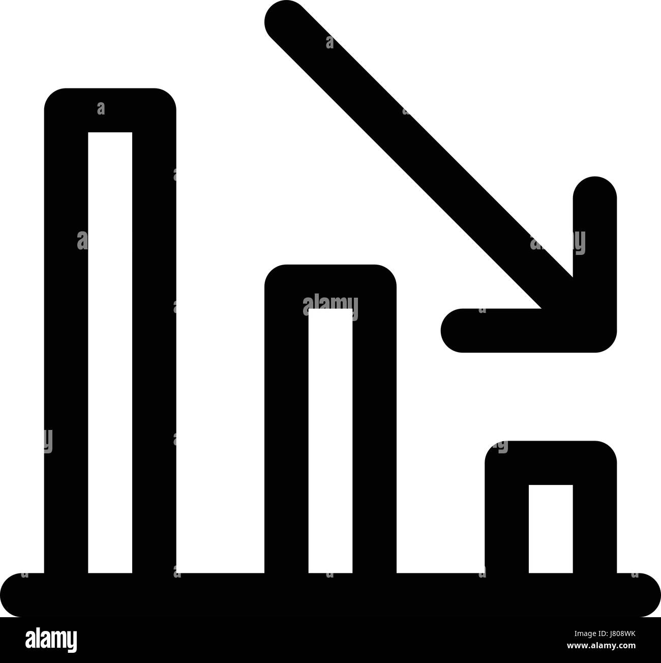 loss bar chart Stock Vector Image & Art - Alamy