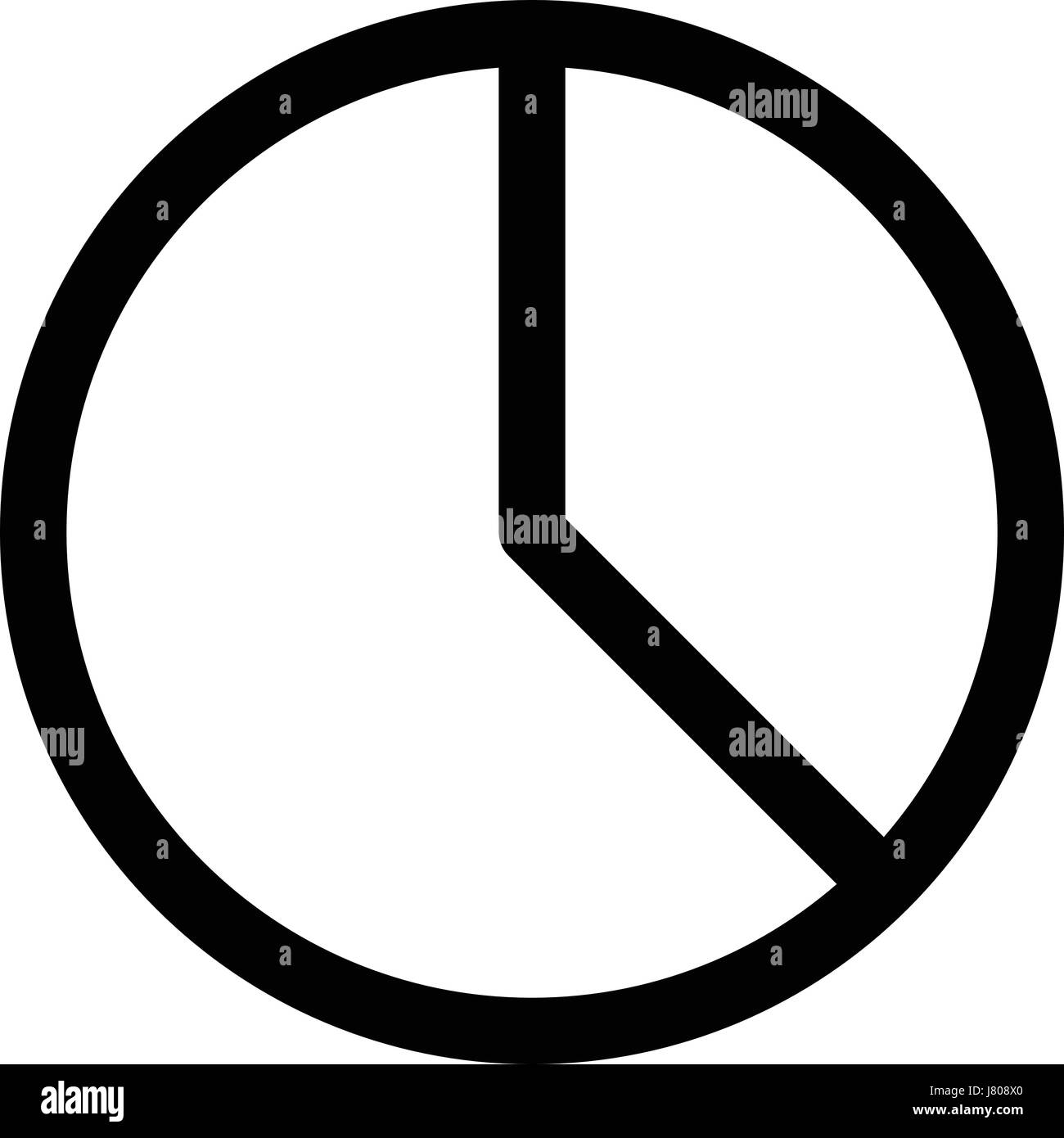 Three quarter icon Black and White Stock Photos & Images - Alamy