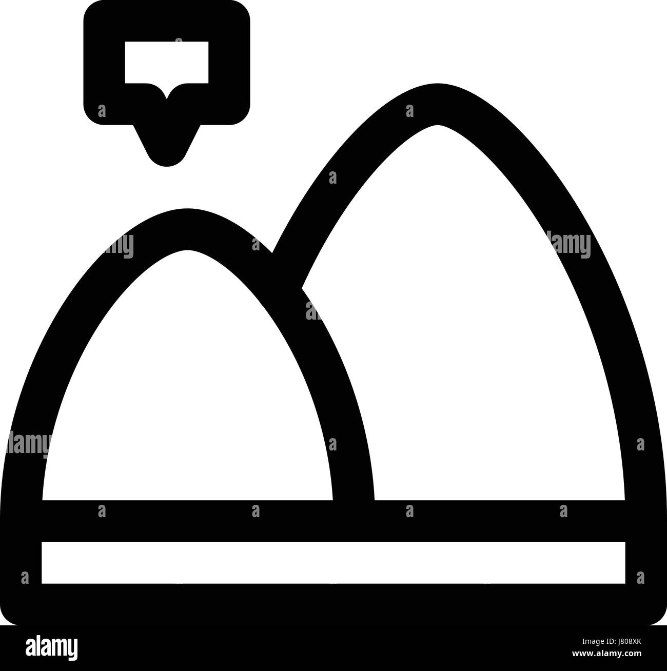 Rounded mountain Stock Vector Images - Alamy