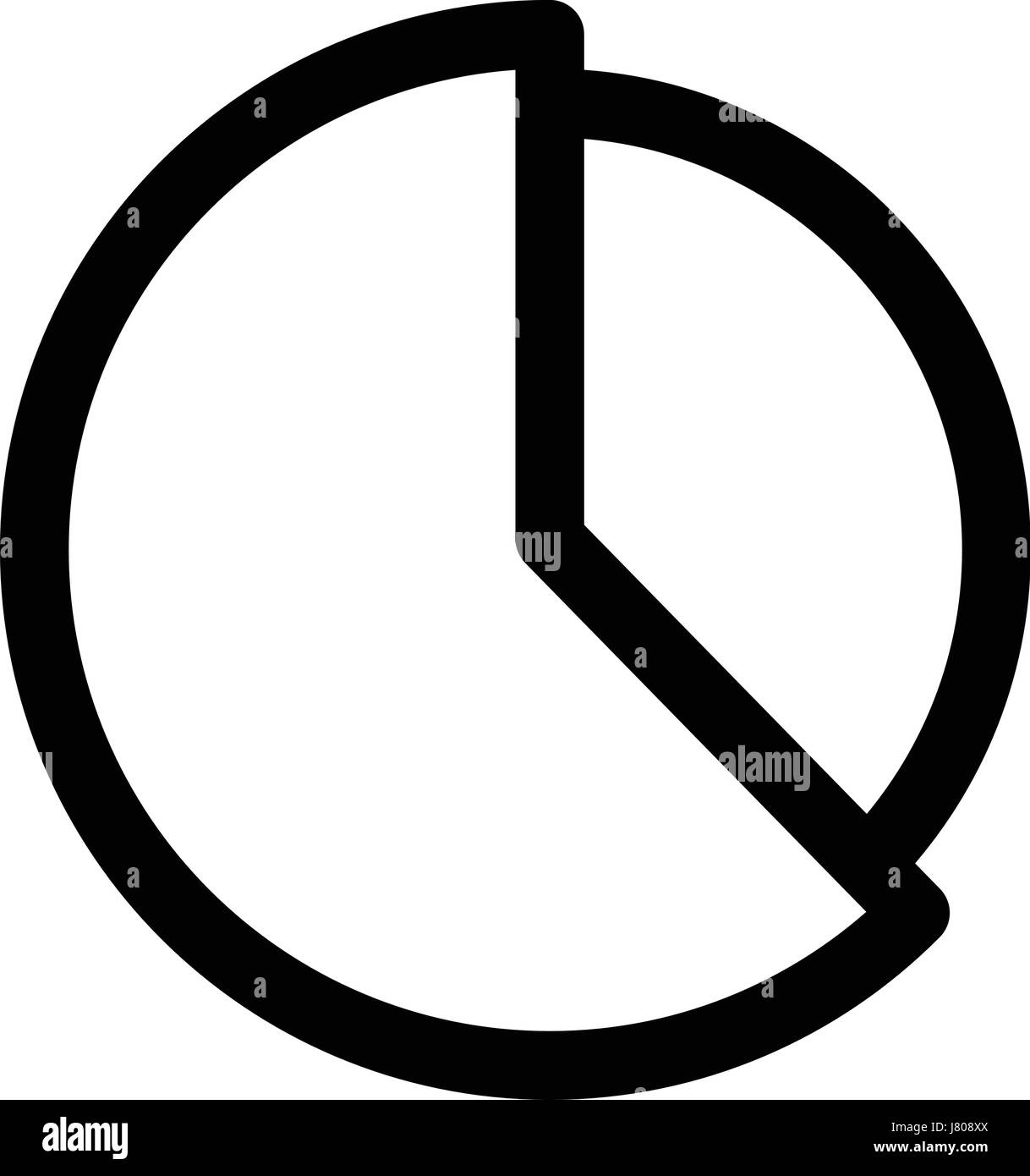 three quarter pie Stock Vector Image & Art - Alamy