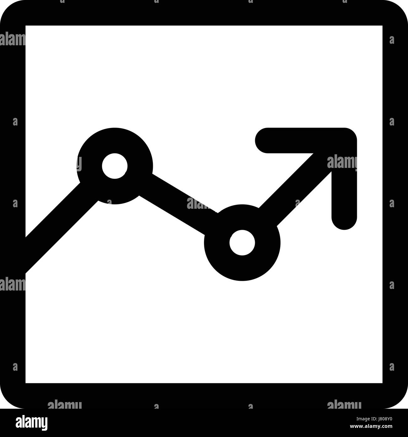 uptrend line chart Stock Vector Image & Art - Alamy