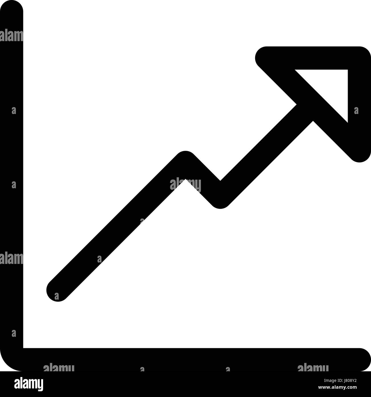uptrend line graph Stock Vector Image & Art - Alamy