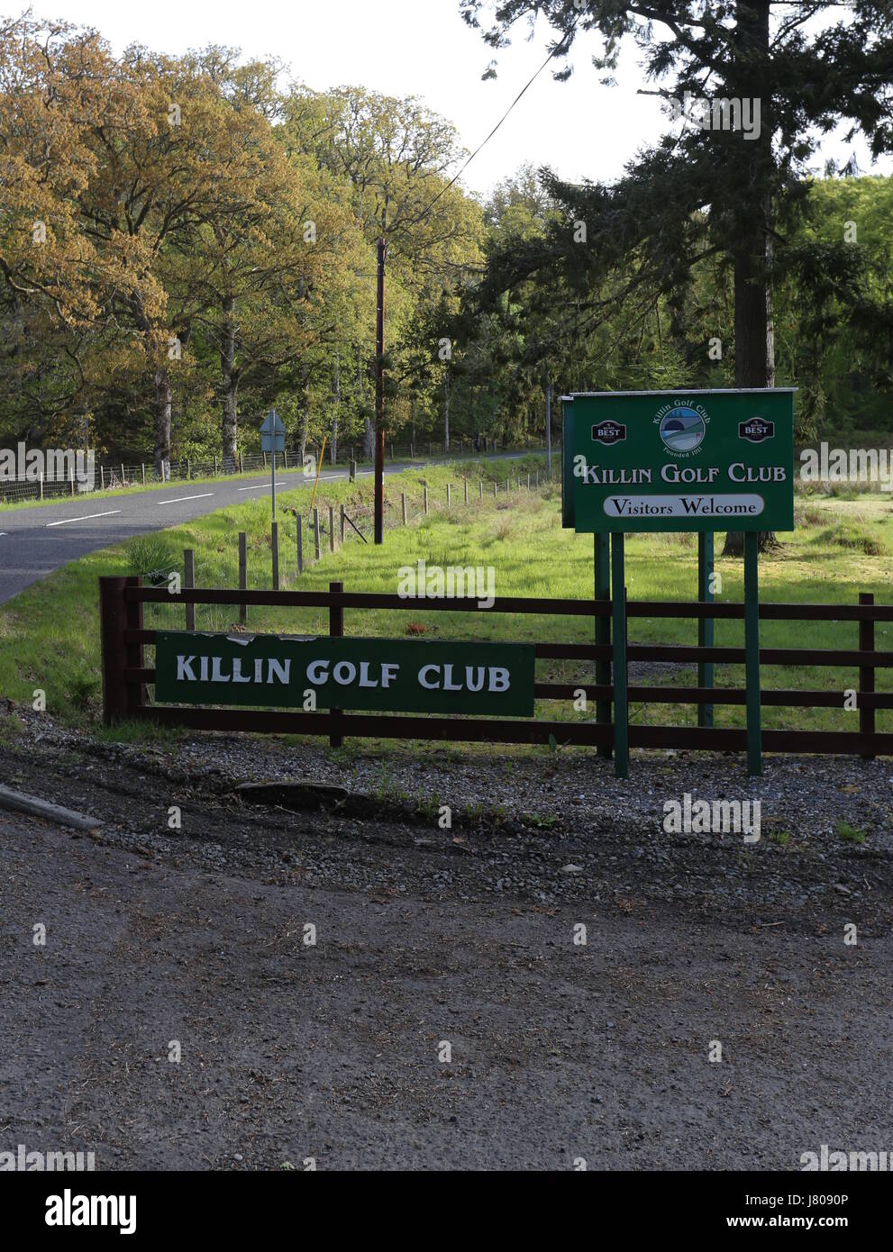 Scottish golf club sign hi-res stock photography and images - Alamy