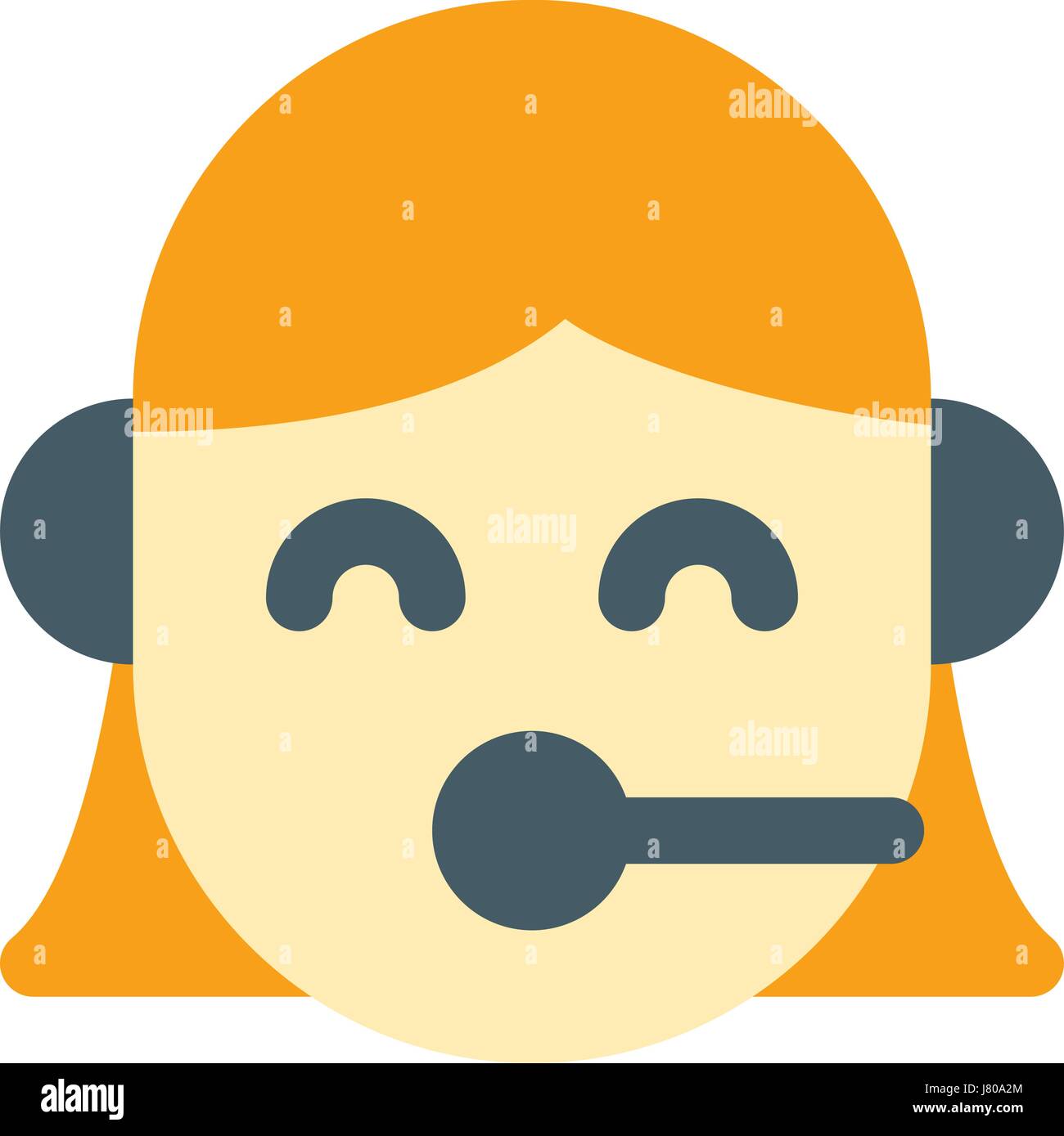 Customer care executive Stock Vector Images - Alamy