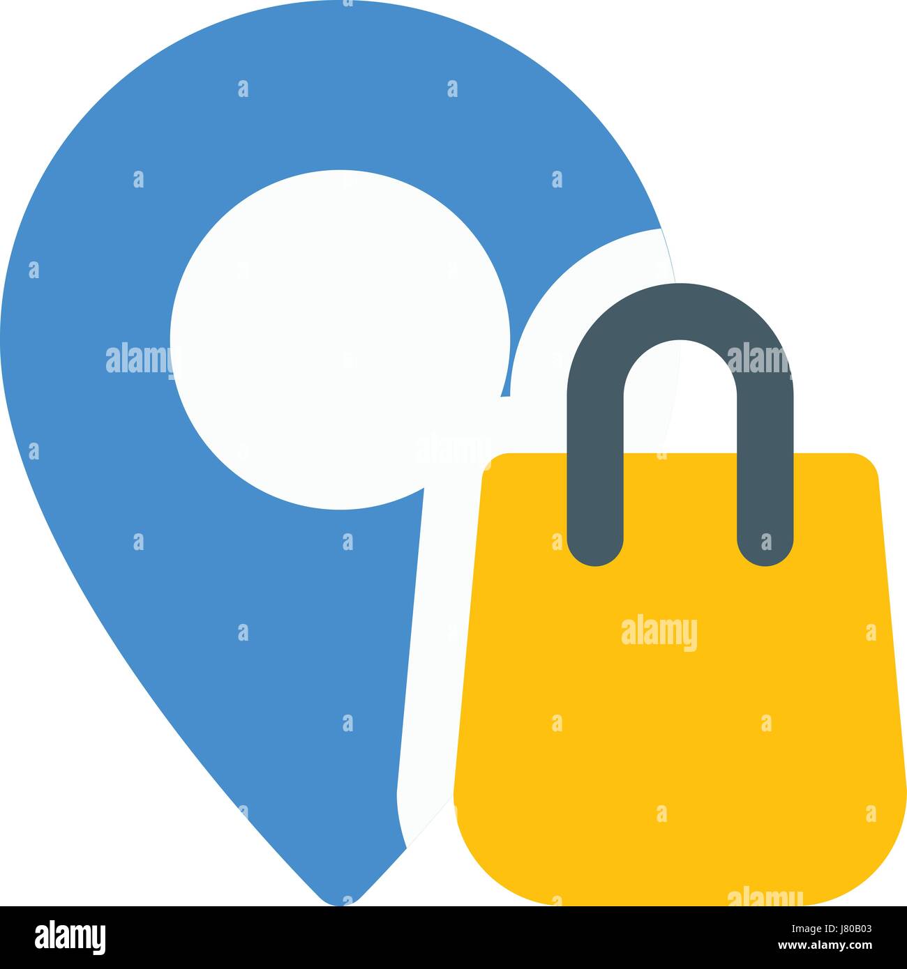 Shopping map Stock Vector Images - Alamy