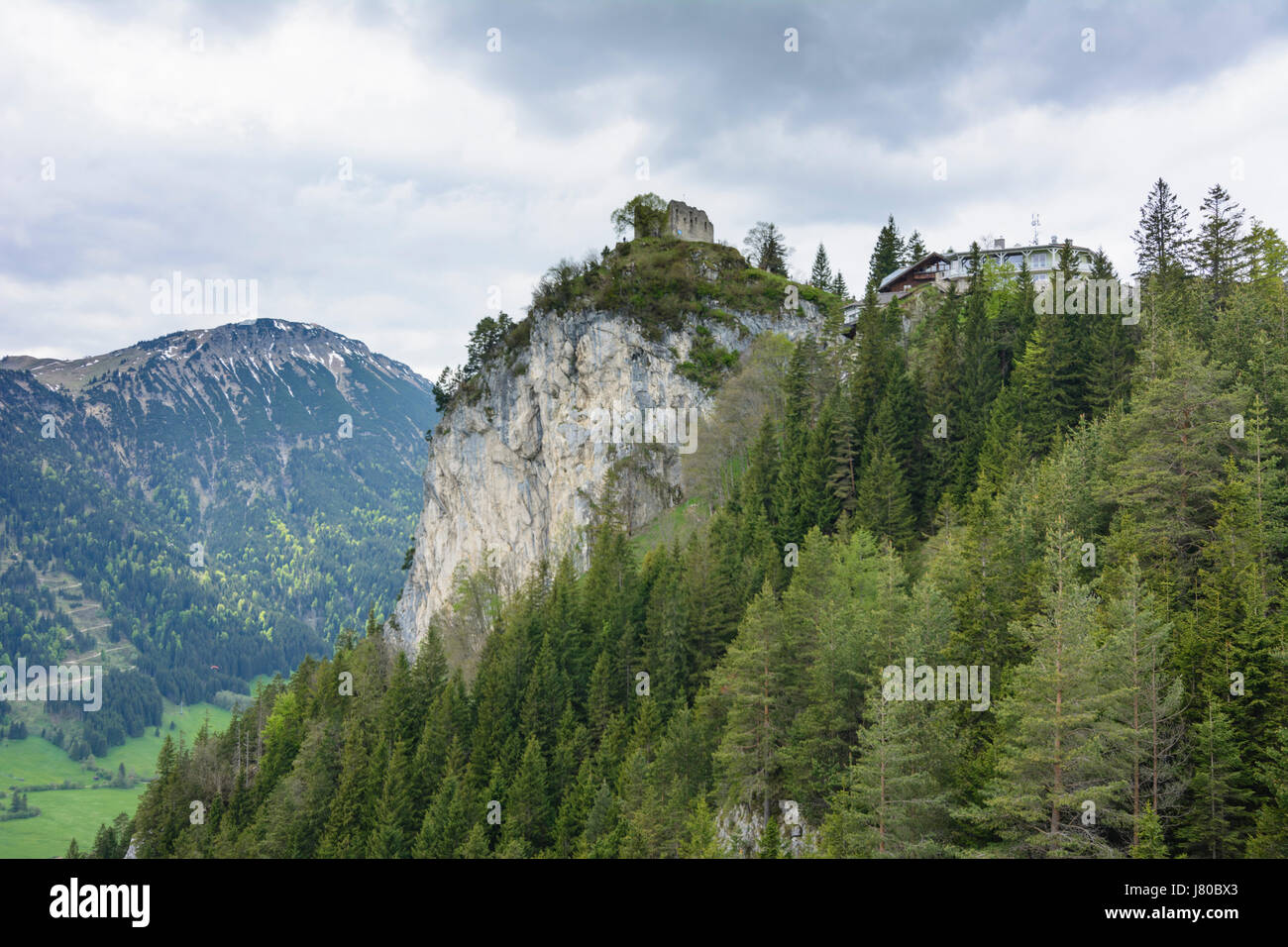 mountain and castle Falkenstein, Pfronten, Schwaben, Allgäu, Swabia ...