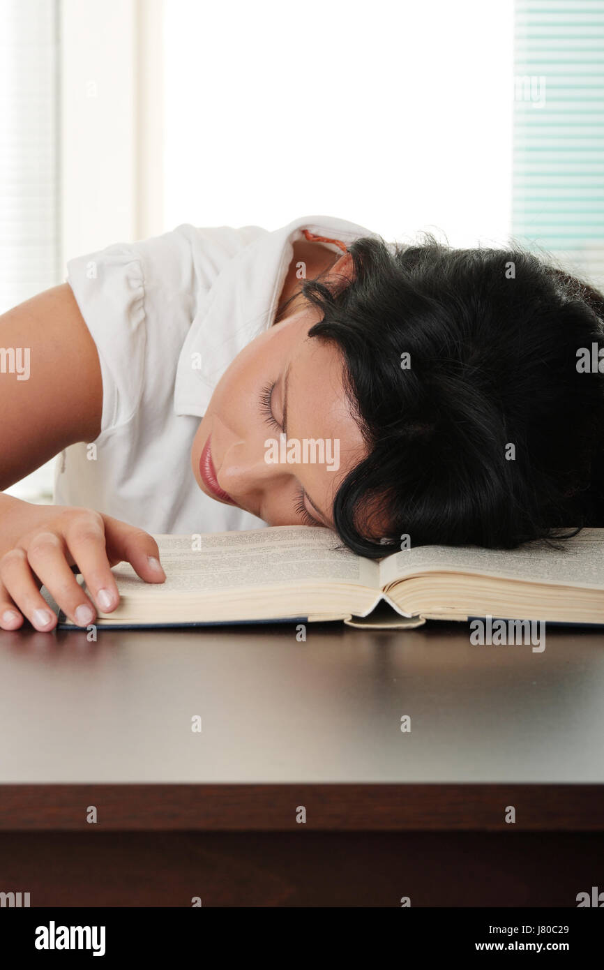 woman study beautiful beauteously nice desk education colour female ...