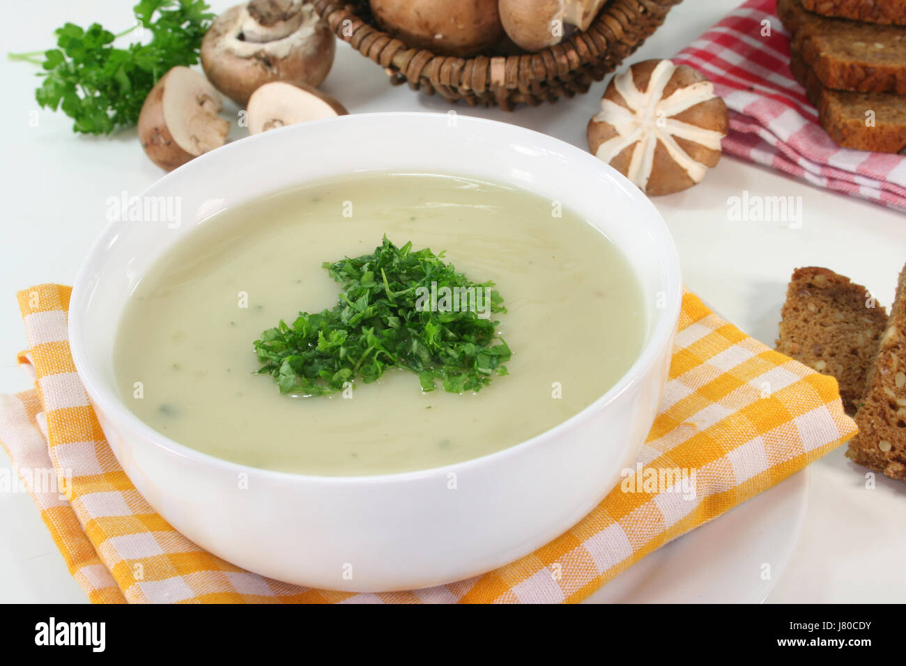 vegetable mushroom pottage soup shine shines bright lucent light serene ...