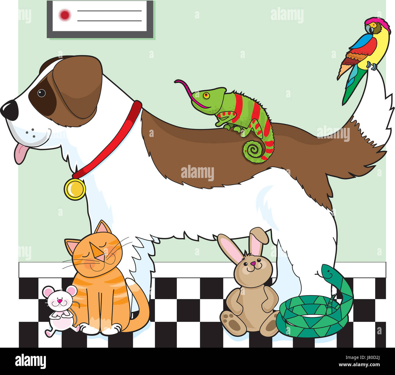 animal reptile dog illustration mouse snake pussycat cat domestic cat ...