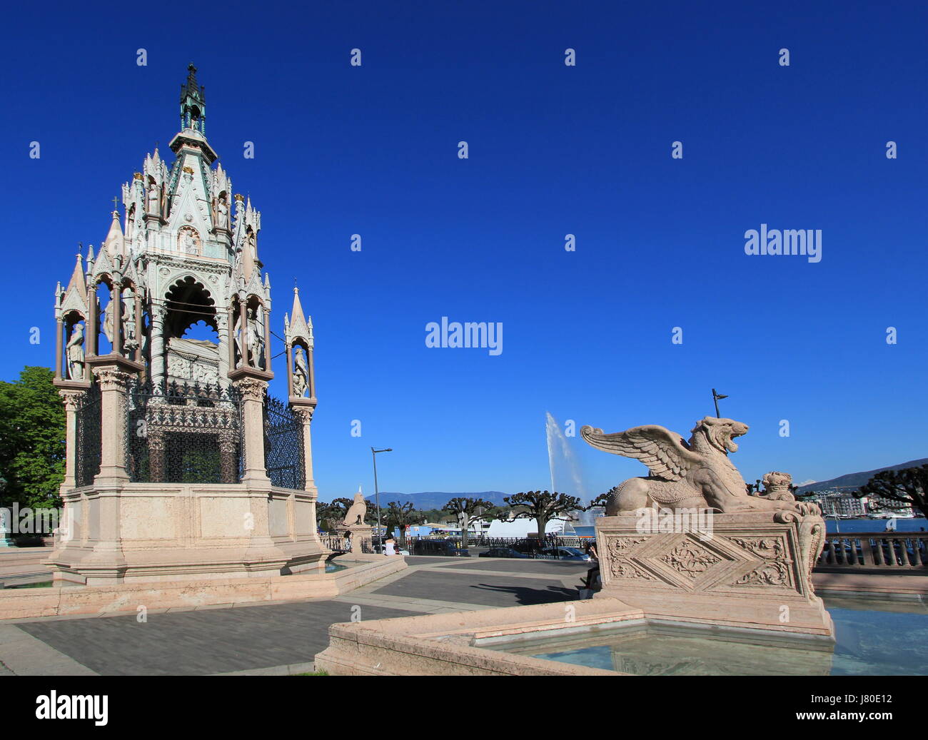 monument lion cat big cat feline predator switzerland style of ...