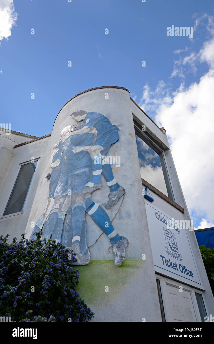 Southend United football ground ticket office and club shop at Roots ...