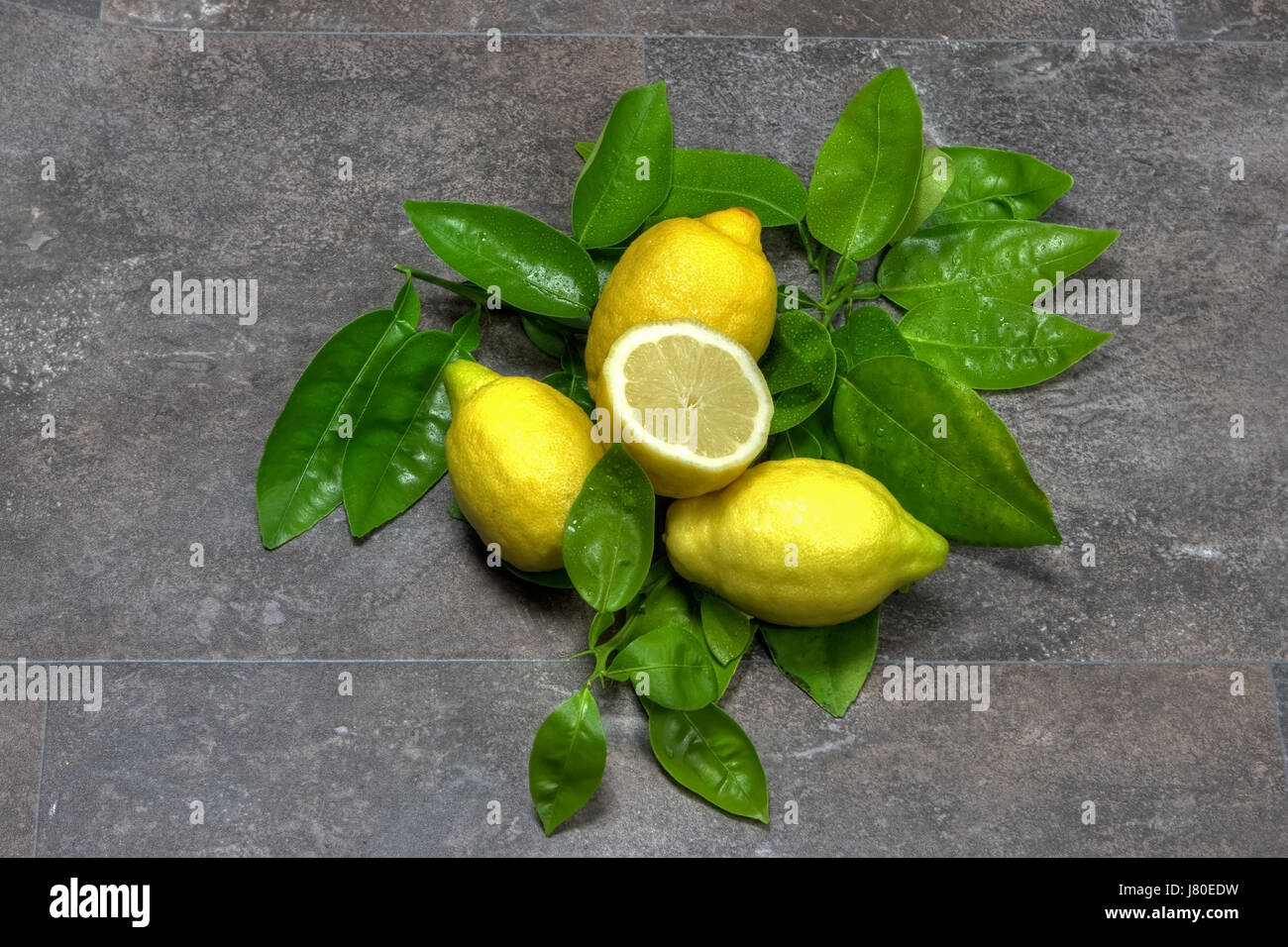 green three lemons lemon citron page sheet yellow healthy health ...