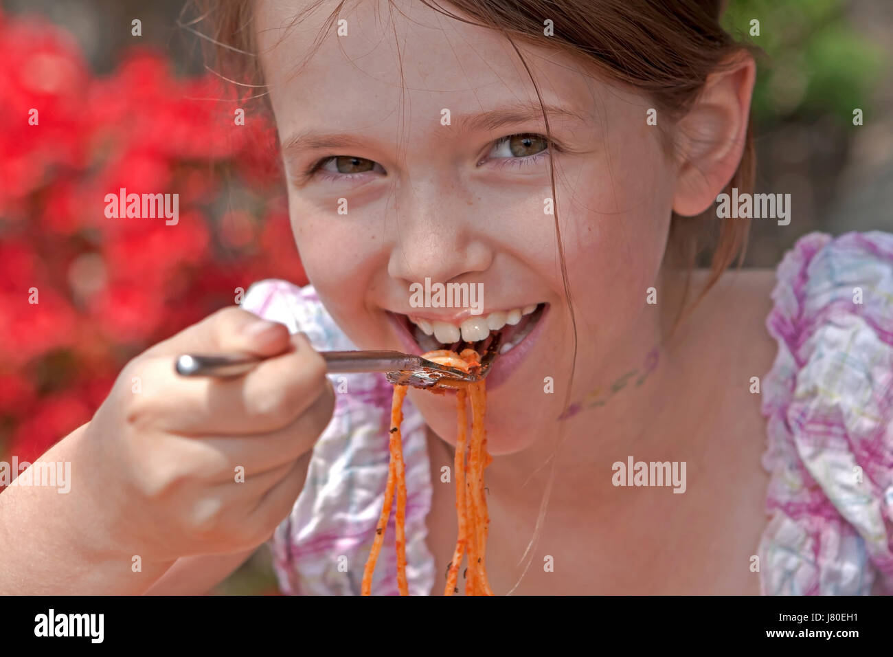 plate dough noodles spaghetti child laugh laughs laughing twit giggle ...