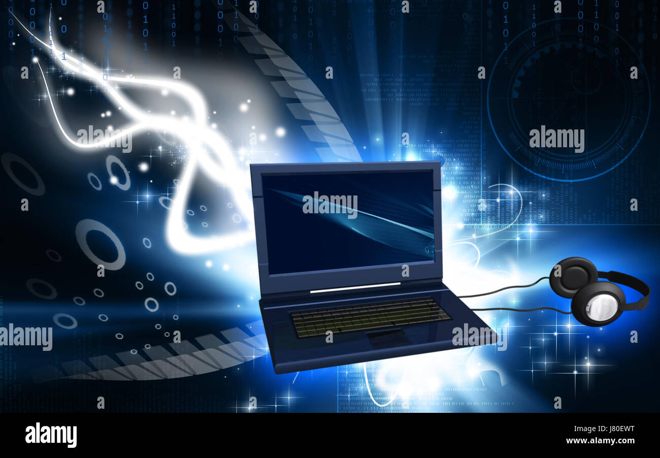 blue laptop notebook computers computer education inform graphics ...